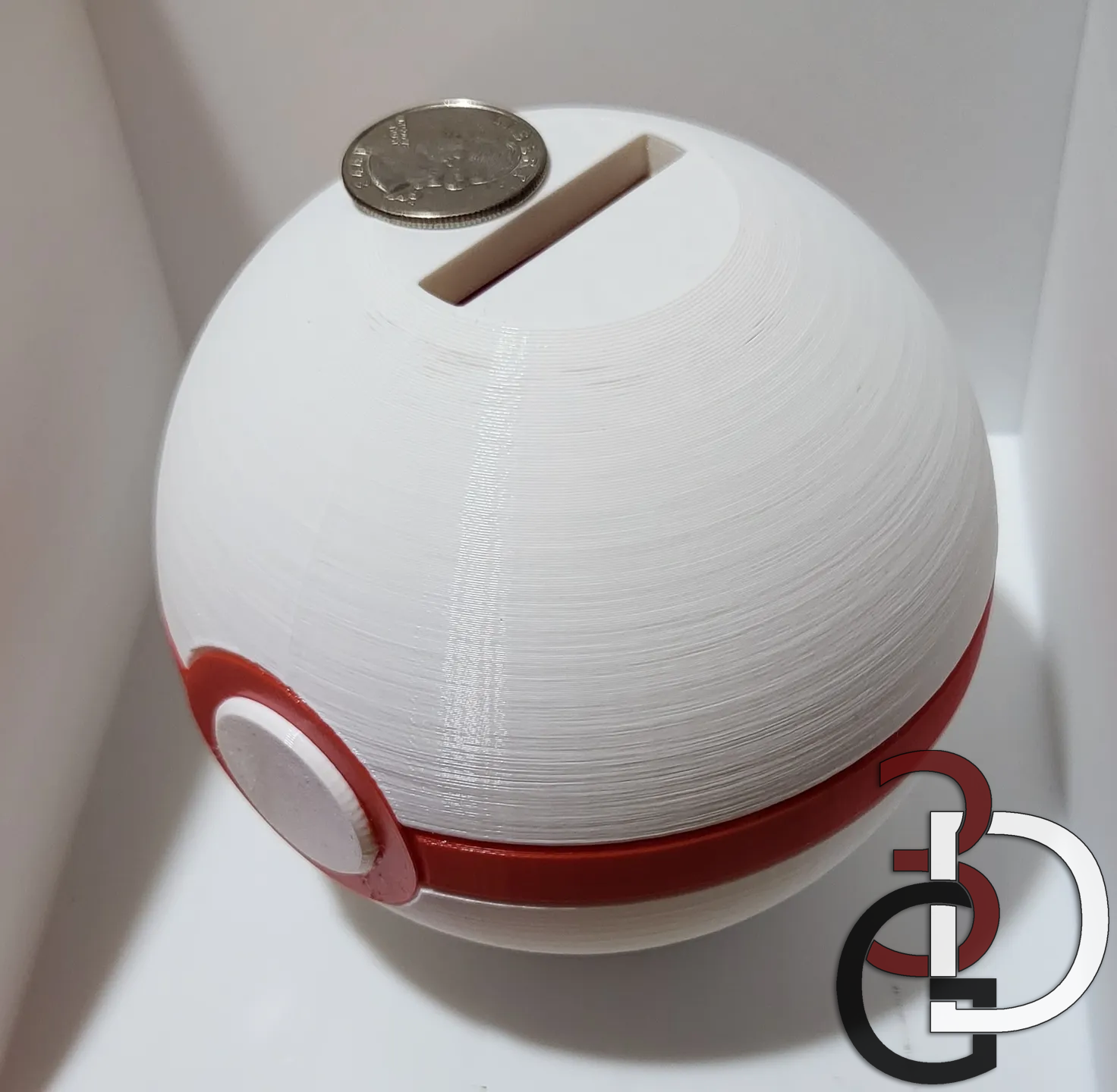 Pokeball/Premier ball Piggy Bank by 3D Gene Designs | Download free STL ...