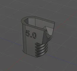 Keychain allen-key adapter (5mm) by Sjölin | Download free STL model ...
