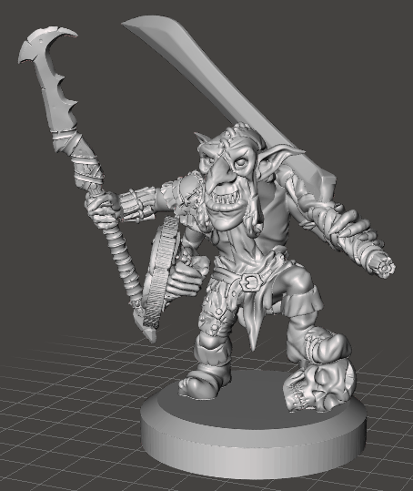 Goblin Warrior Mutant - Sword, Shield, and Glaive-v2 par FourZeroSix ...