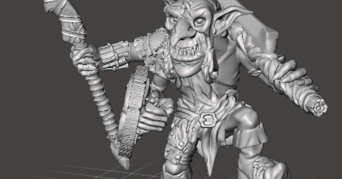 Goblin Warrior Mutant - Sword, Shield, and Glaive-v2 by FourZeroSix ...
