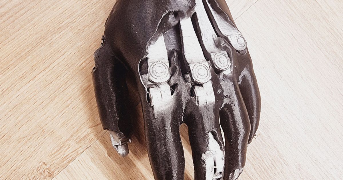 Terminator Hand/Lowerarm von Nieuniknione | Kostenloses STL-Modell ...