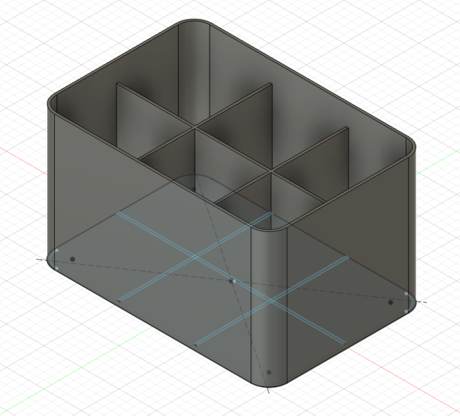 Simple Storage Box with Compartments by bgateb | Download free STL ...