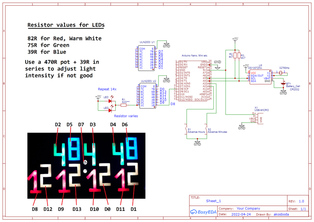 The Easy Binary Clock by Boda | Download free STL model | Printables.com