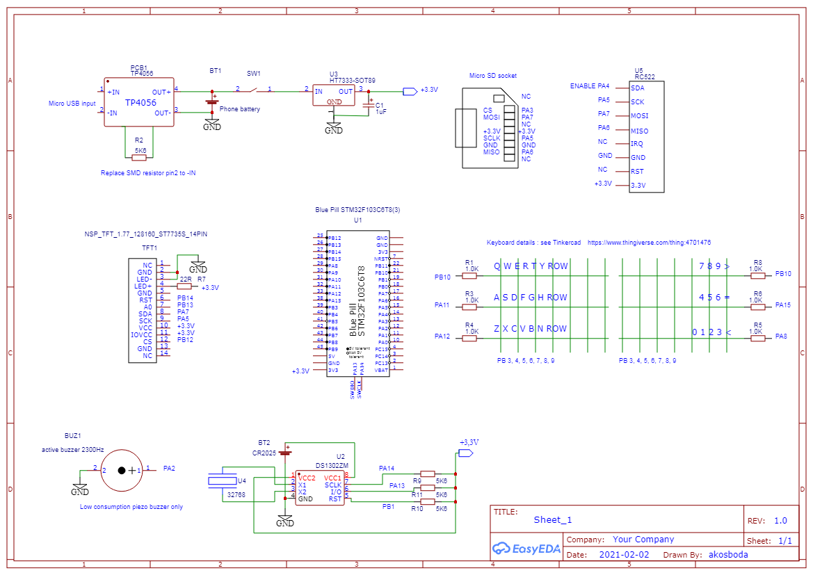 Storage system with NFC card, STM32 and database on SD card by Boda ...