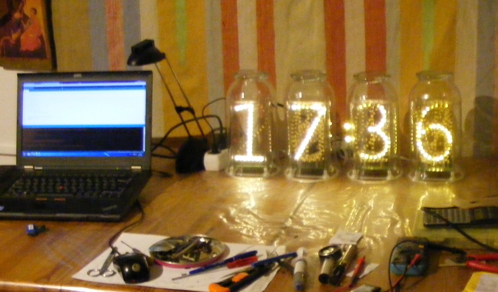 LED Nixie clock, giant tube by Boda | Download free STL model ...