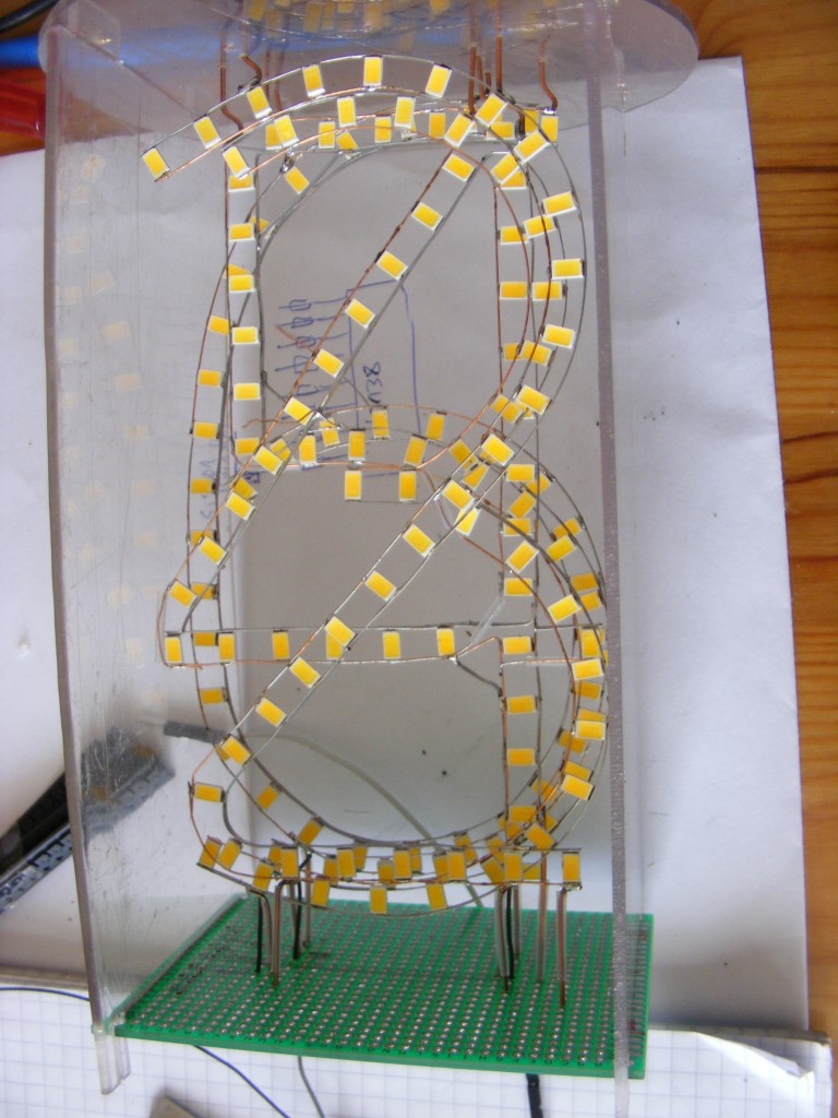 LED Nixie clock, giant tube by Boda | Download free STL model ...
