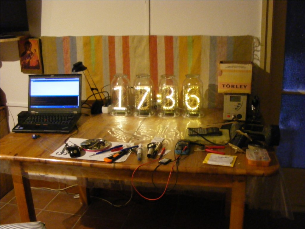 LED Nixie clock, giant tube by Boda | Download free STL model ...