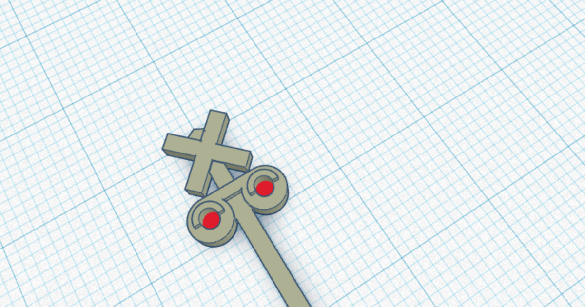 N scale railroad crossing sign (NO LED) by BohyBoy | Download free STL ...