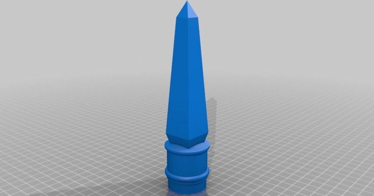 Finial Obelisk by Dyne | Download free STL model | Printables.com