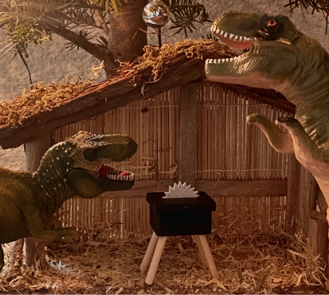 Table Saw for Christmas Crib with fighting T-Rexes by nw | Download ...