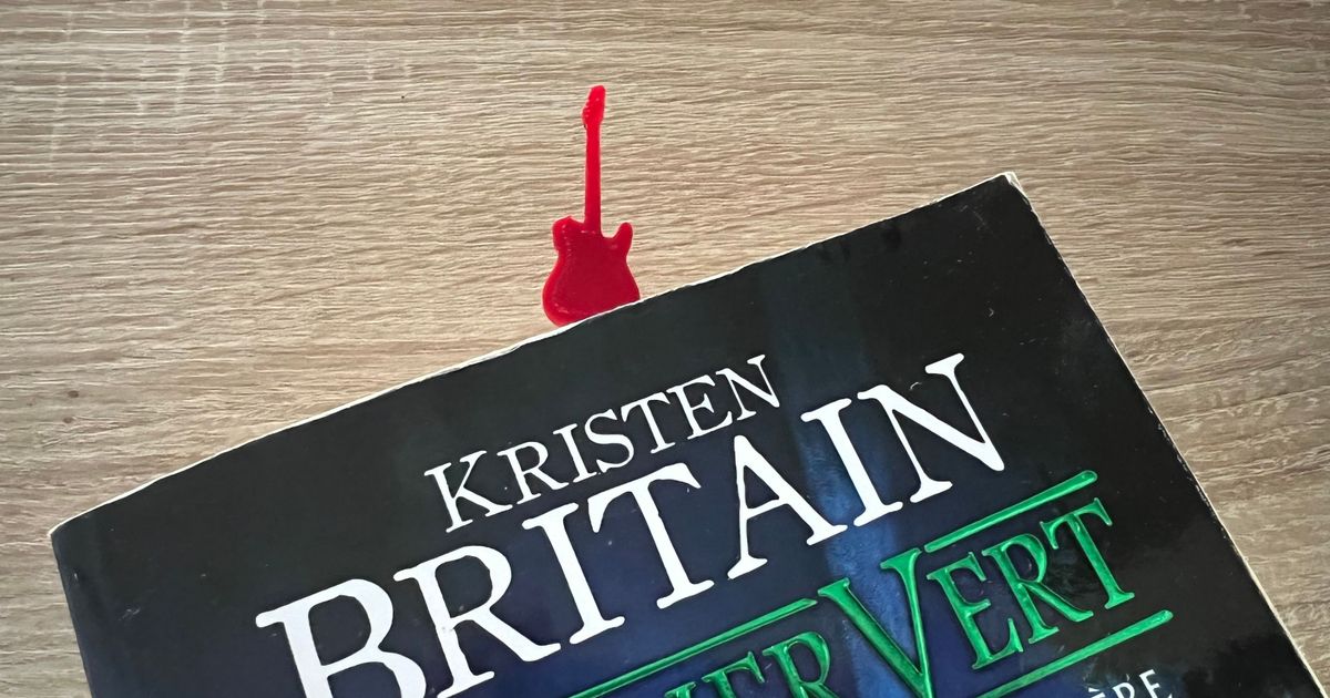 Electric Guitar Bookmark by Ninomalbinho | Download free STL model ...