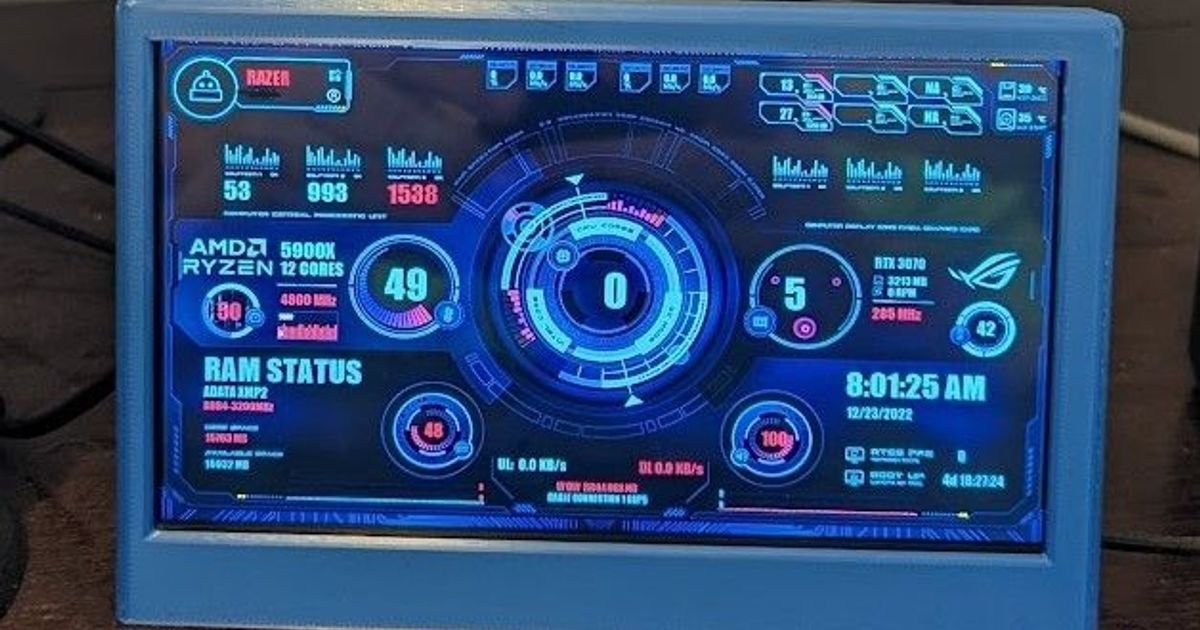 Sensor Display Screen Holder por closer | Descargar modelo STL gratuito ...