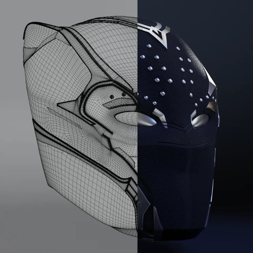 Shuri's Black Panther Mask by Cas Sommer | Download free STL model ...
