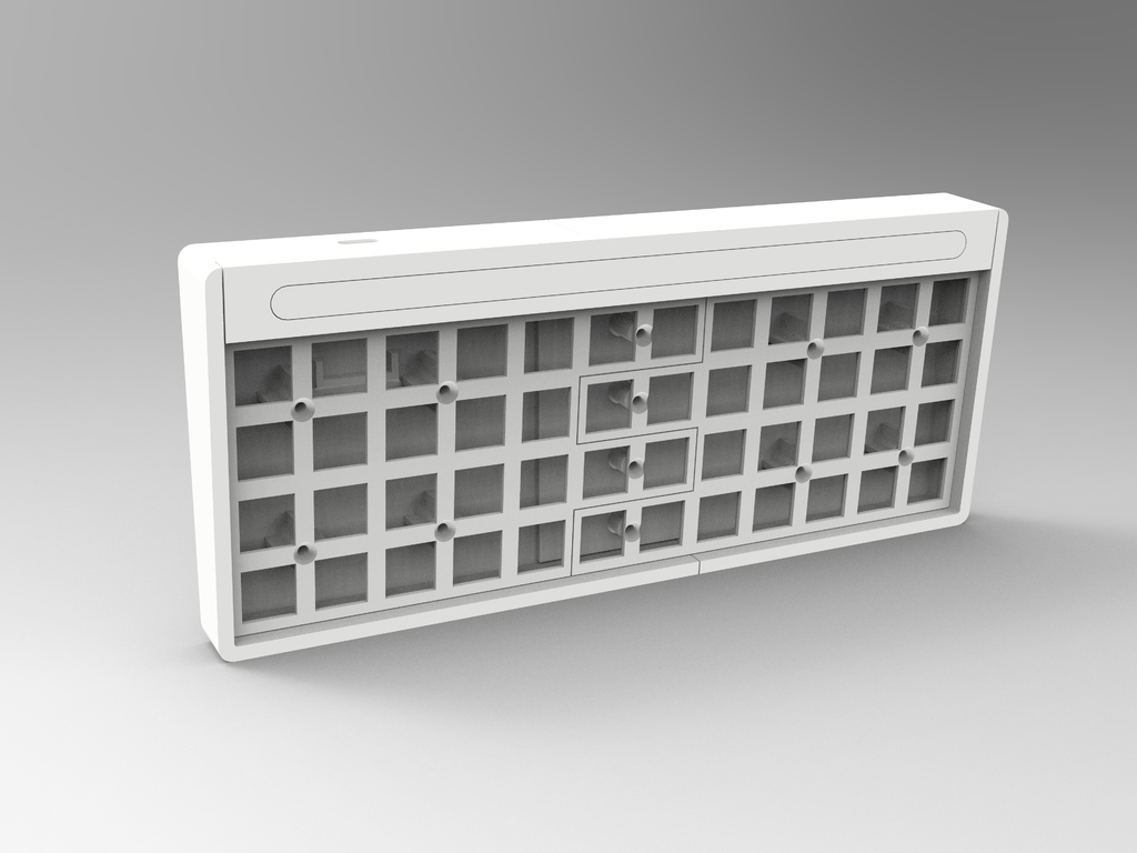 VOID40 - A 40% Ortholinear Keyboard by VOID | Download free STL model ...