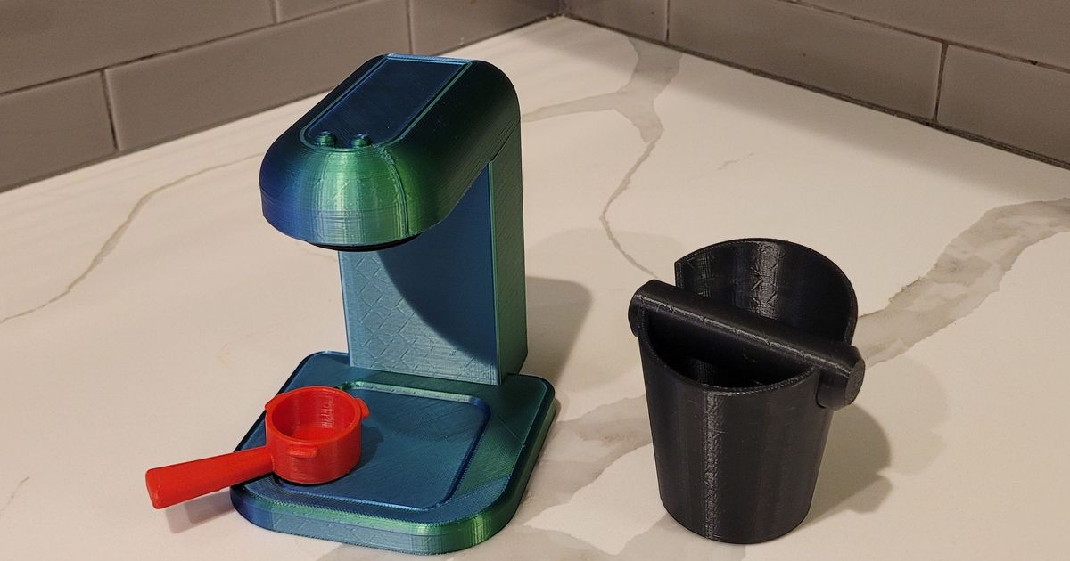 Toy espresso coffee maker by mwm | Download free STL model | Printables.com