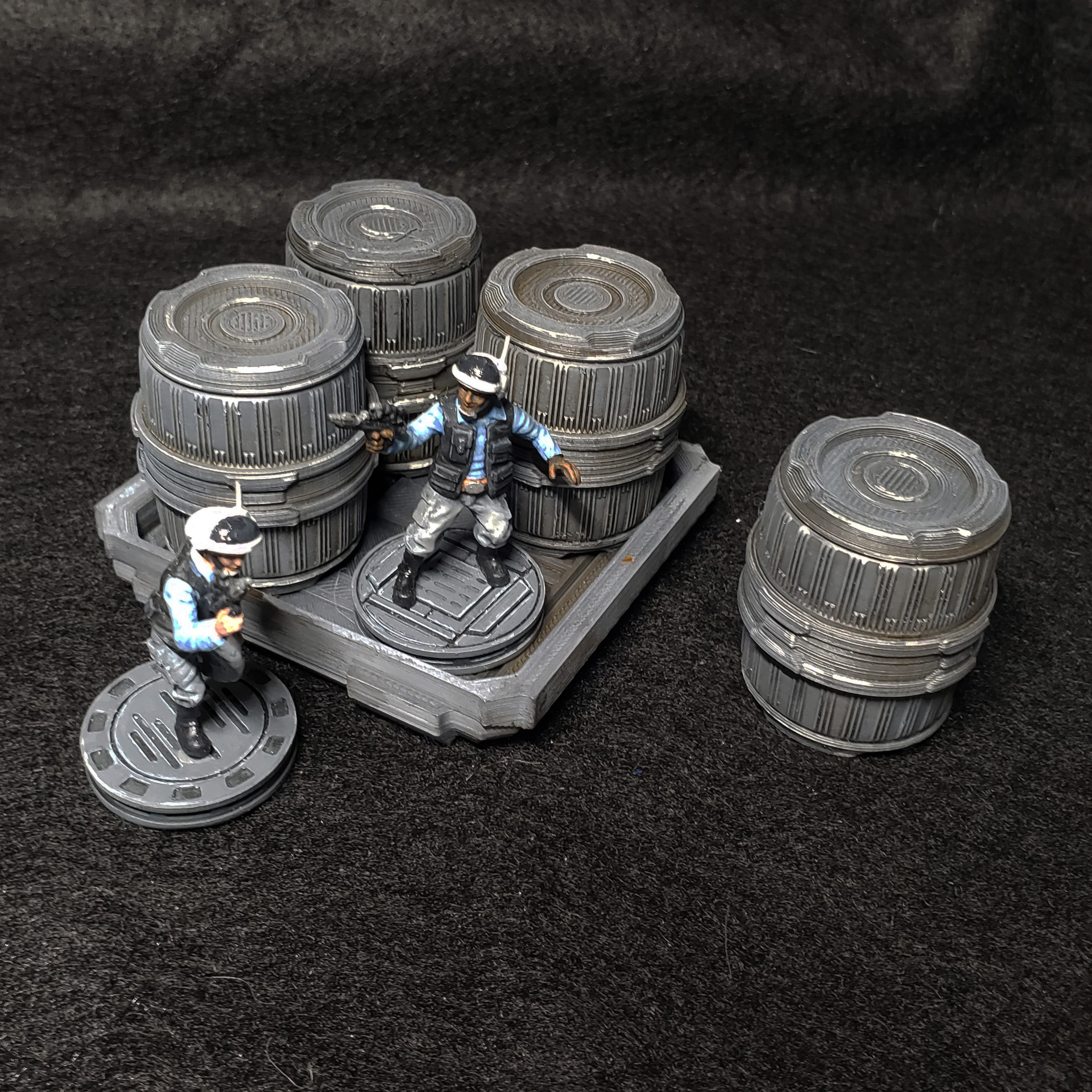 Bottlecap scifi barrel terrain by LeoIsMaking | Download free STL model ...