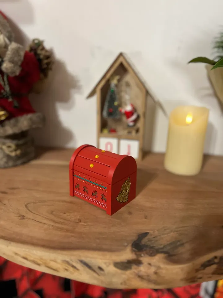 Santa Treasure Chest Puzzle Box by PrintMan | Download free STL model ...