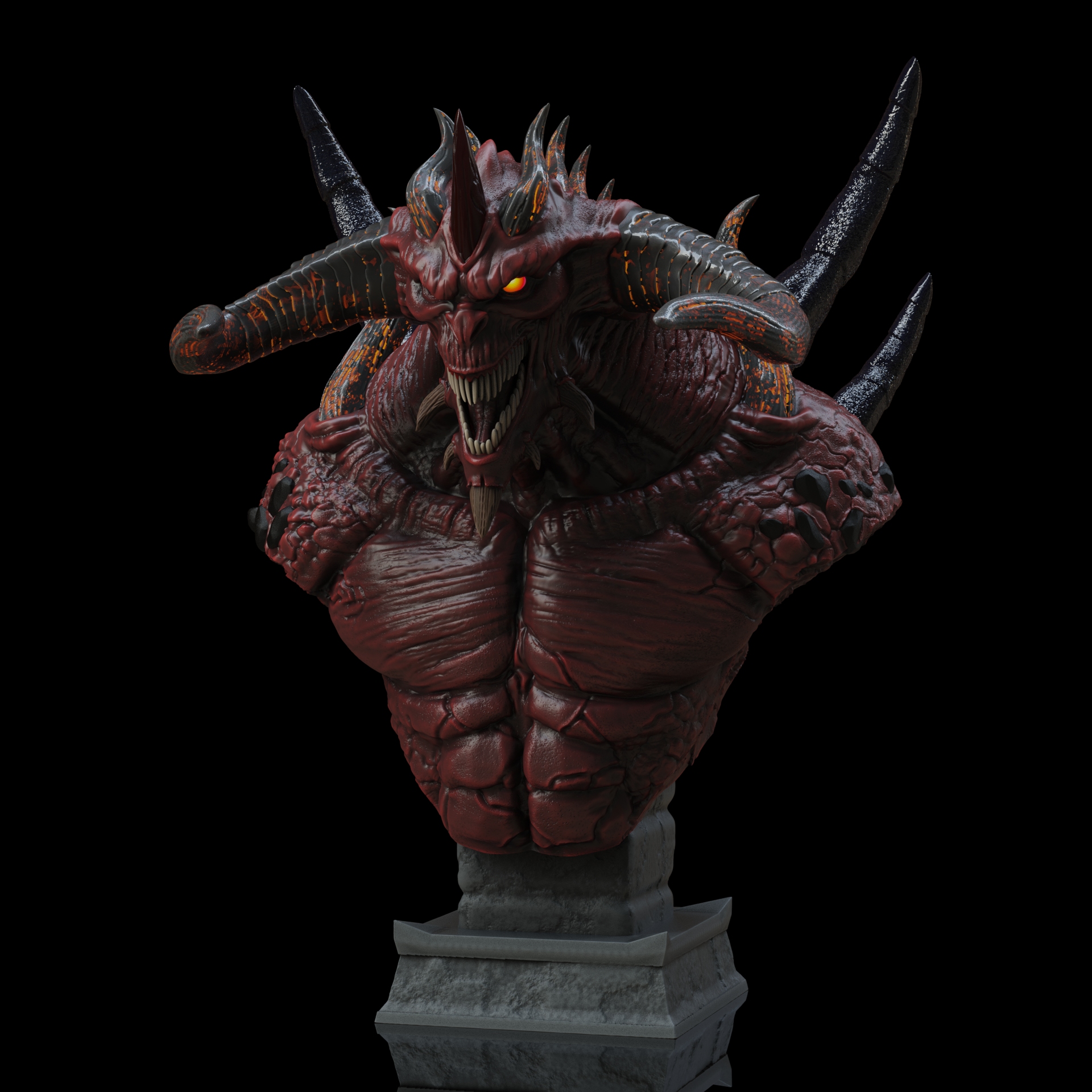 Diablo Bust by Fotis Mint Studios | Download free STL model ...