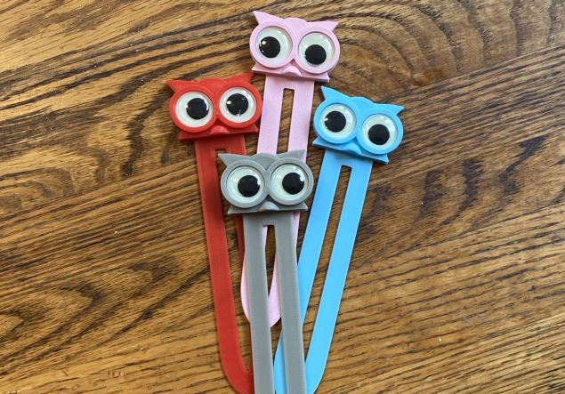 Google-Eye Owl Bookmark by rreibel | Download free STL model ...