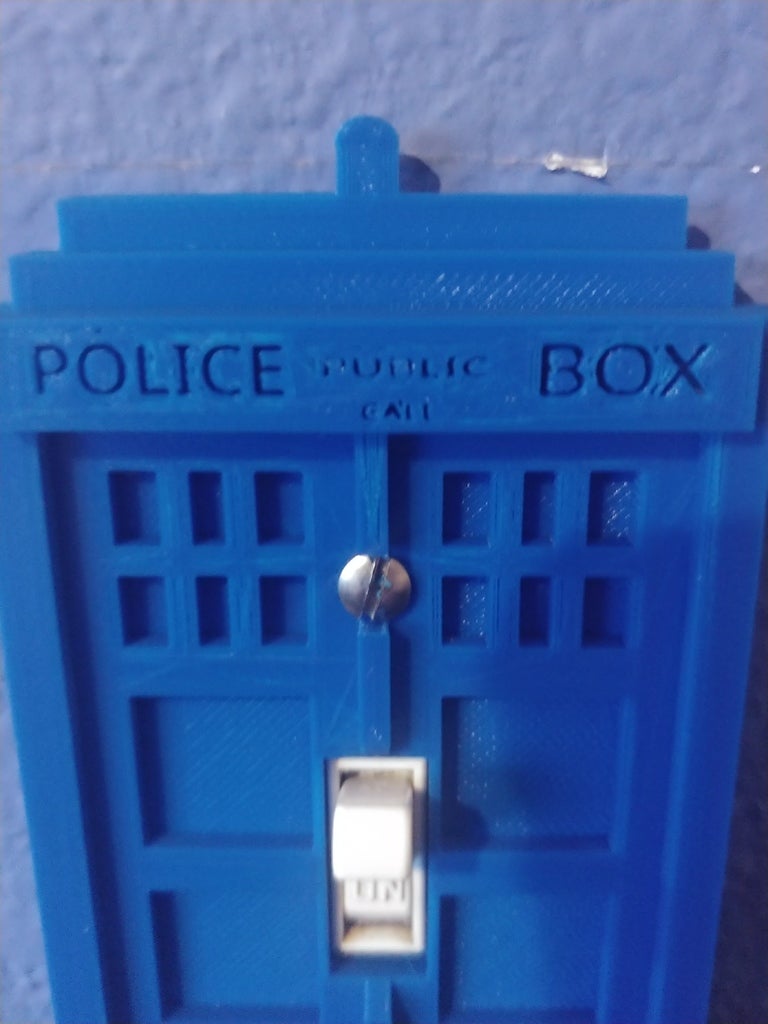 Tardis light switch by Xanth | Download free STL model | Printables.com