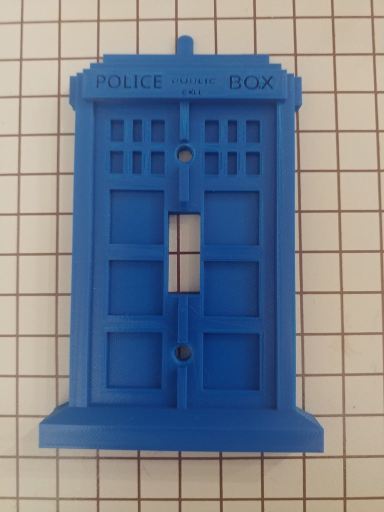 Tardis light switch by Xanth | Download free STL model | Printables.com