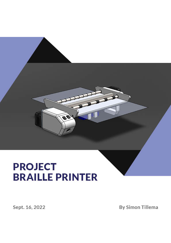 Braille printer by Simon Tillema | Download free STL model | Printables.com