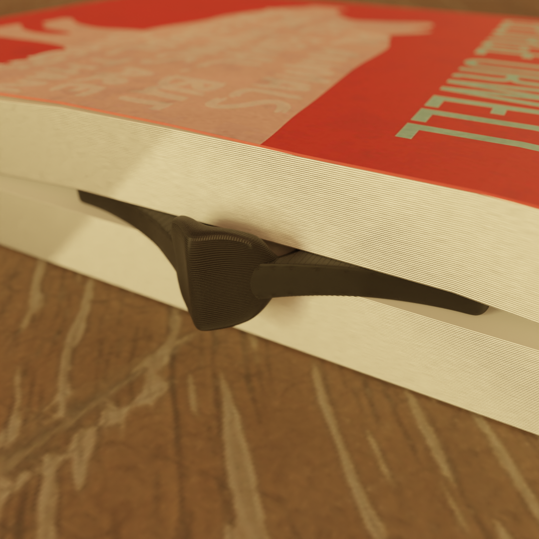 Comfortable Bookmark Page Holder by Asphalt3D | Download free STL model | Printables.com