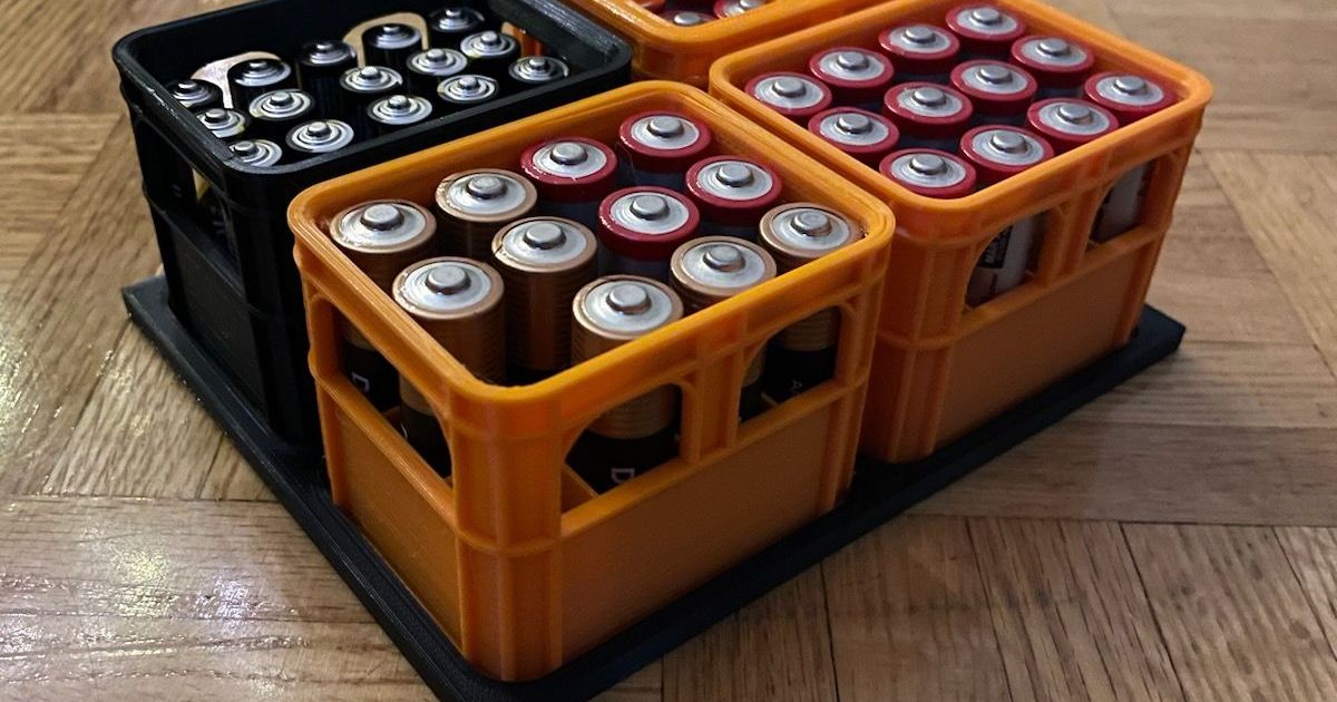 Beer Crate Battery Holder Base par KrazeeKamikazee | Téléchargez ...