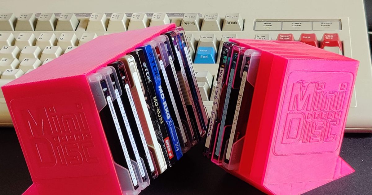 Parametric Minidisc case by mattsimus | Download free STL model ...