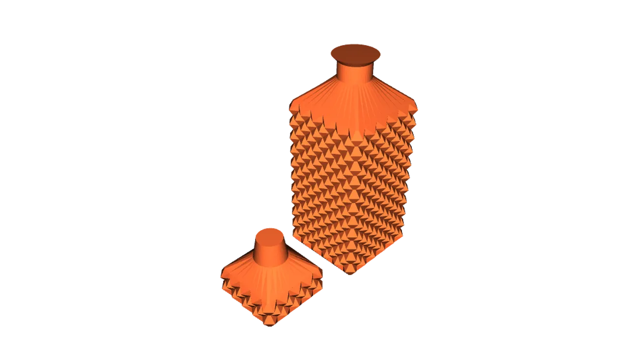Textured Bottle by Gustavo Rezende | Download free STL model ...
