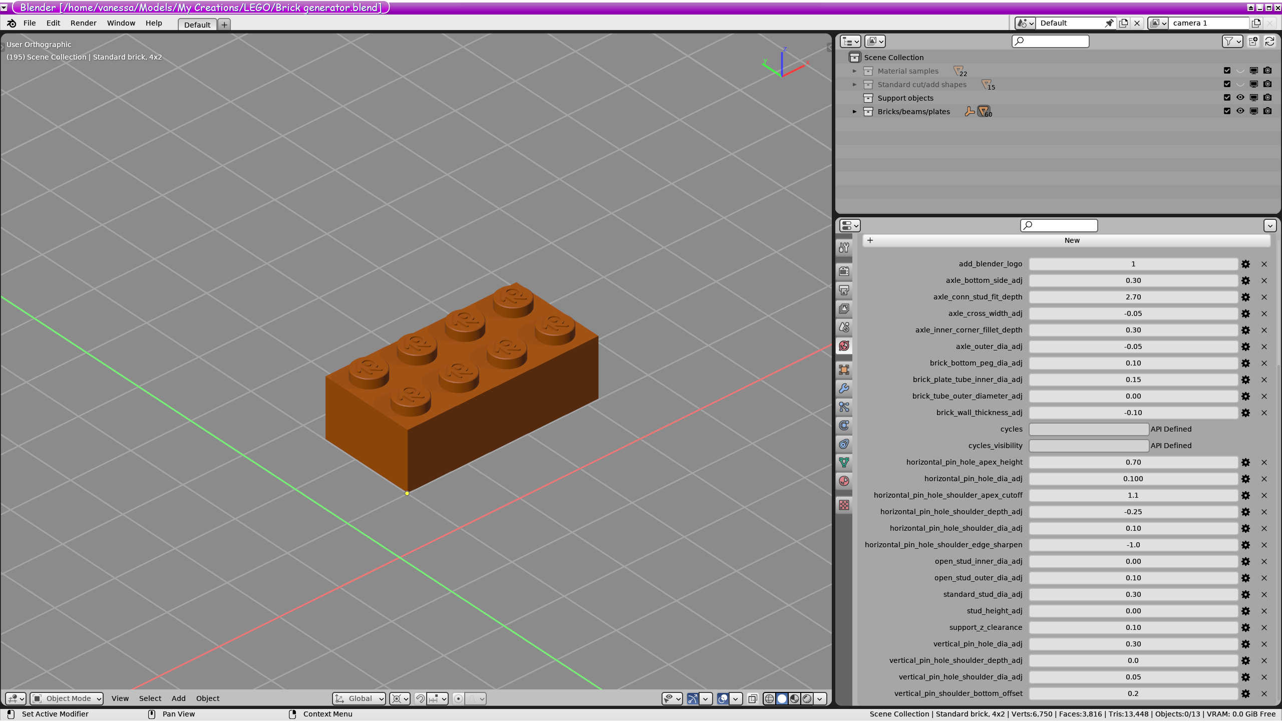 Perfect, parametric bricks! by VanessaE | Download free STL model ...