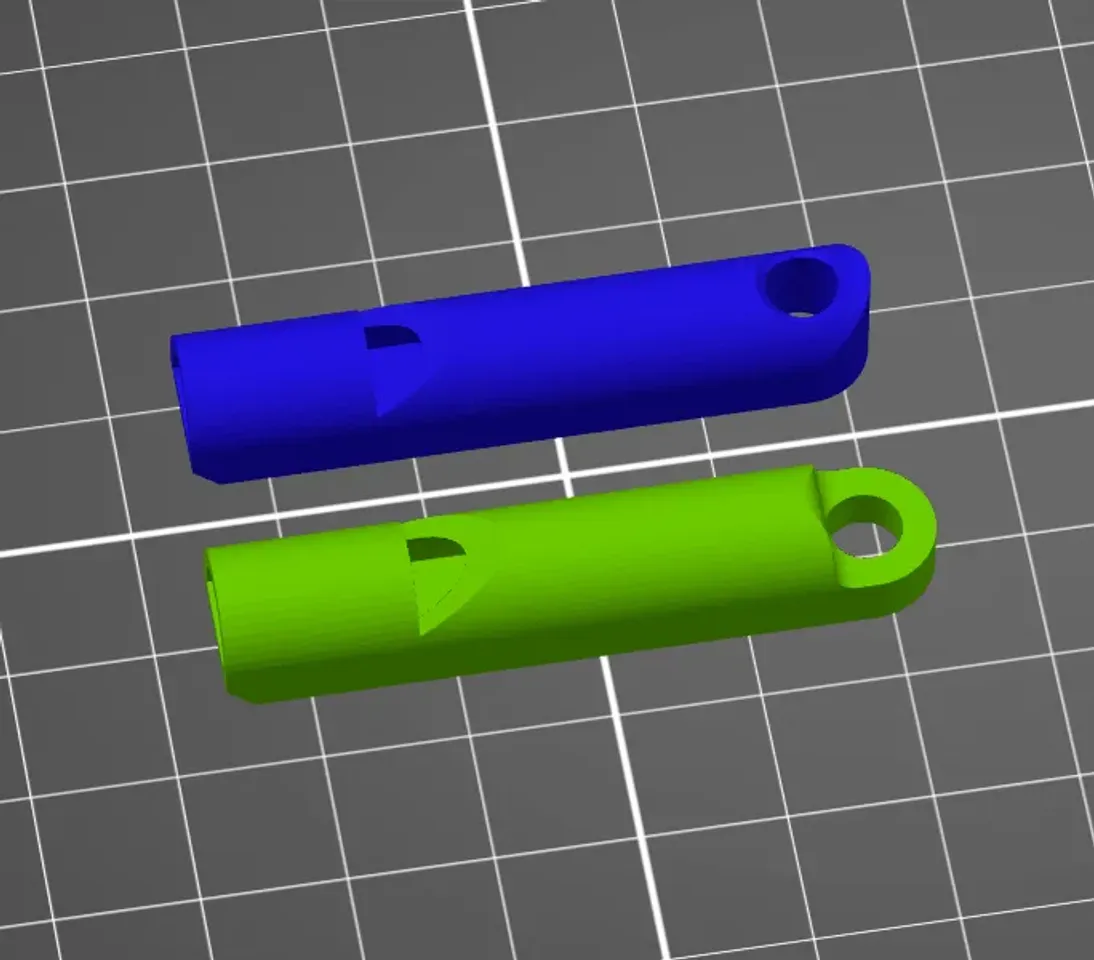 Bigger Very Loud Emergency Whistle with better keyring eye by mscalora ...