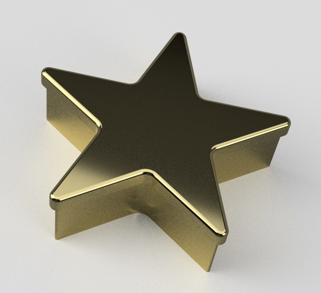 Star box (with blank or Christmas top) by imakina | Download free STL ...
