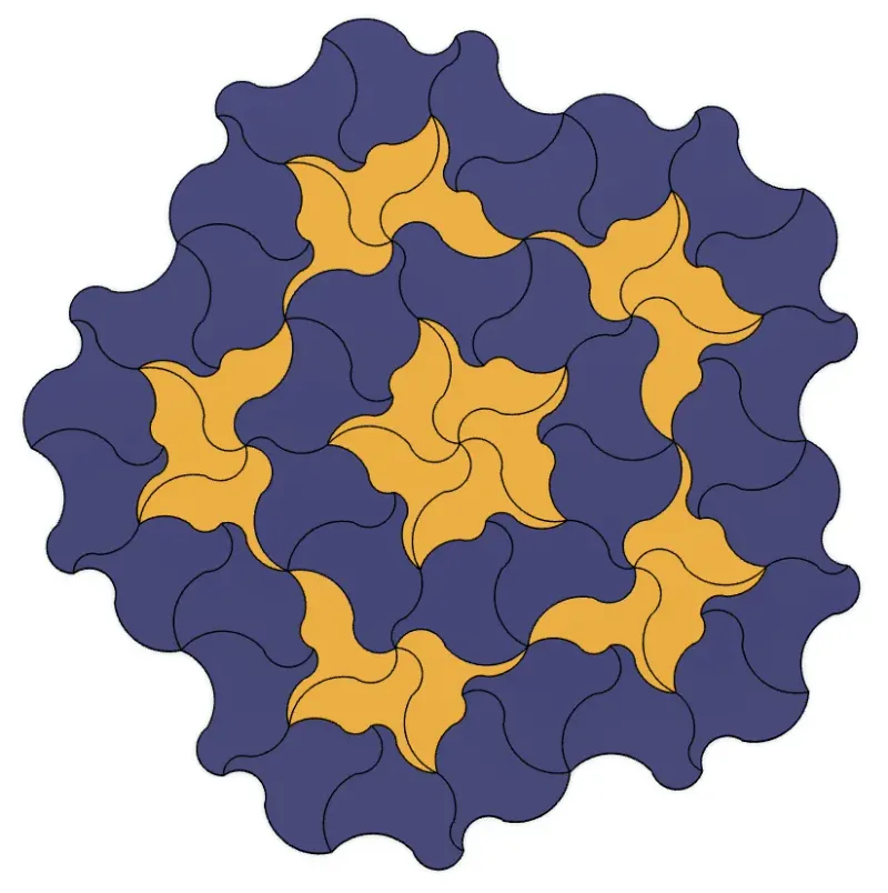 Pretty Styling Penrose Tiling by thiebes | Download free STL model | Printables.com