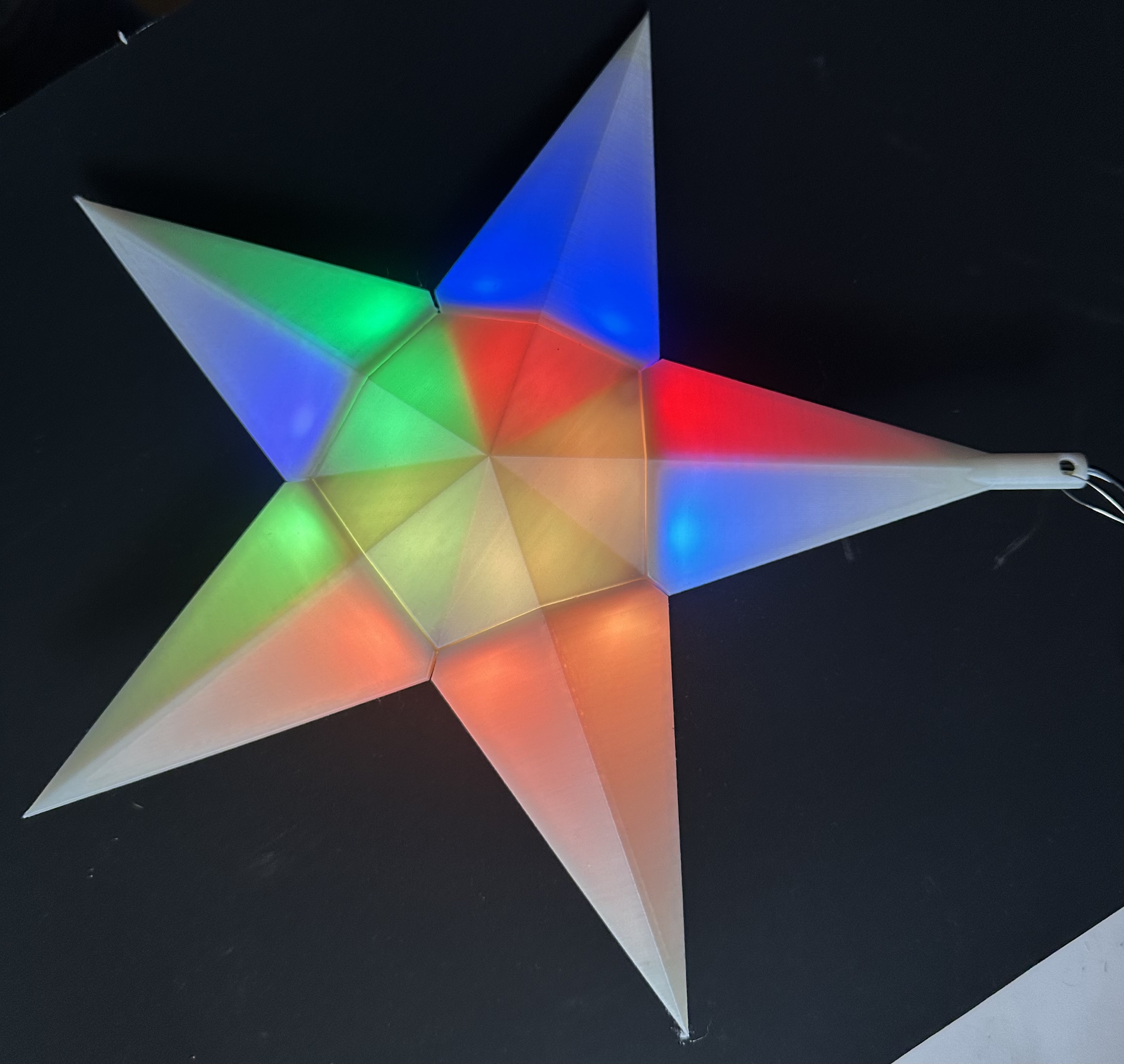 X-MAS star with controllable LED's by bvbreukelen | Download free STL ...