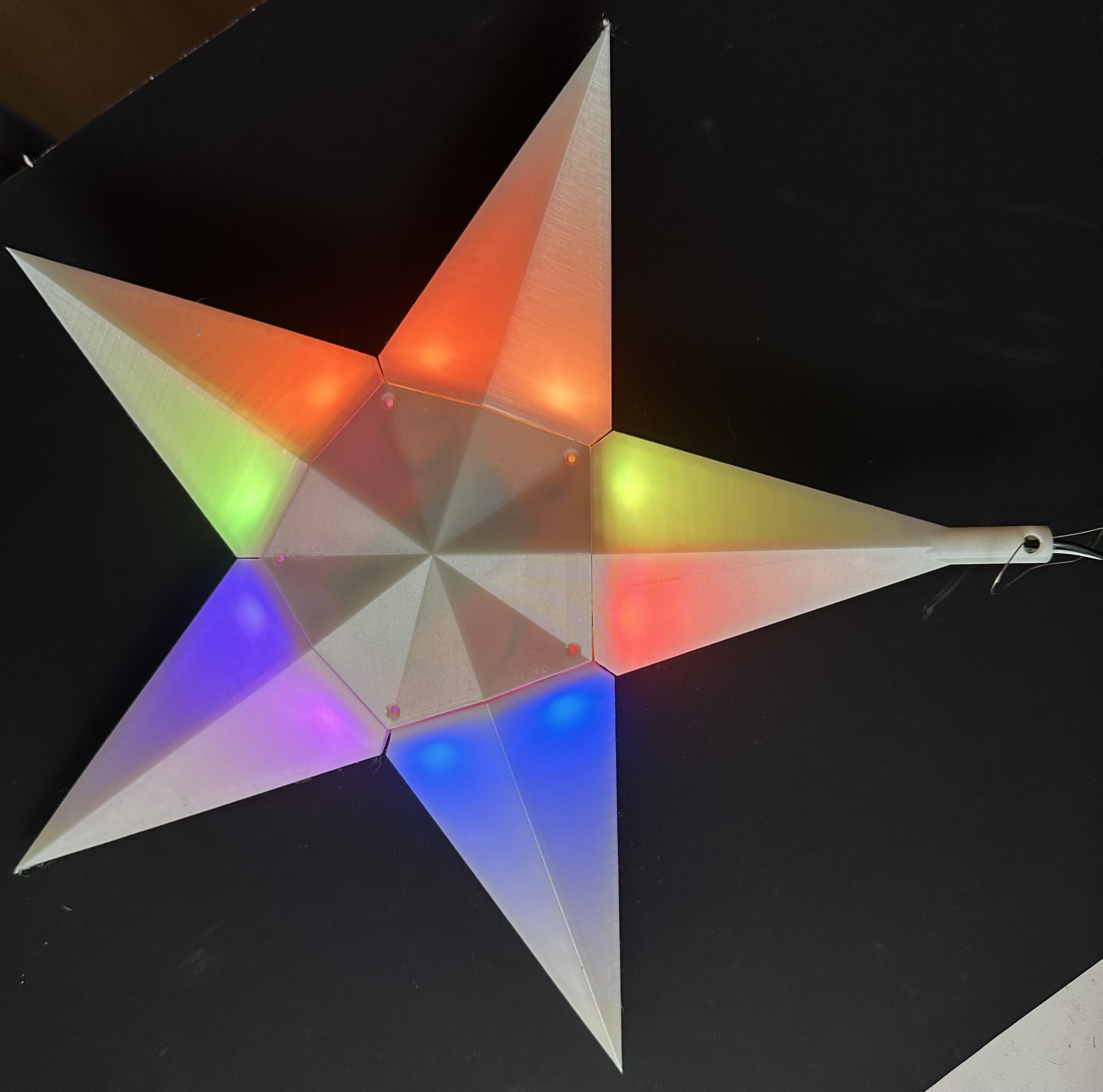 X-MAS star with controllable LED's by bvbreukelen | Download free STL ...