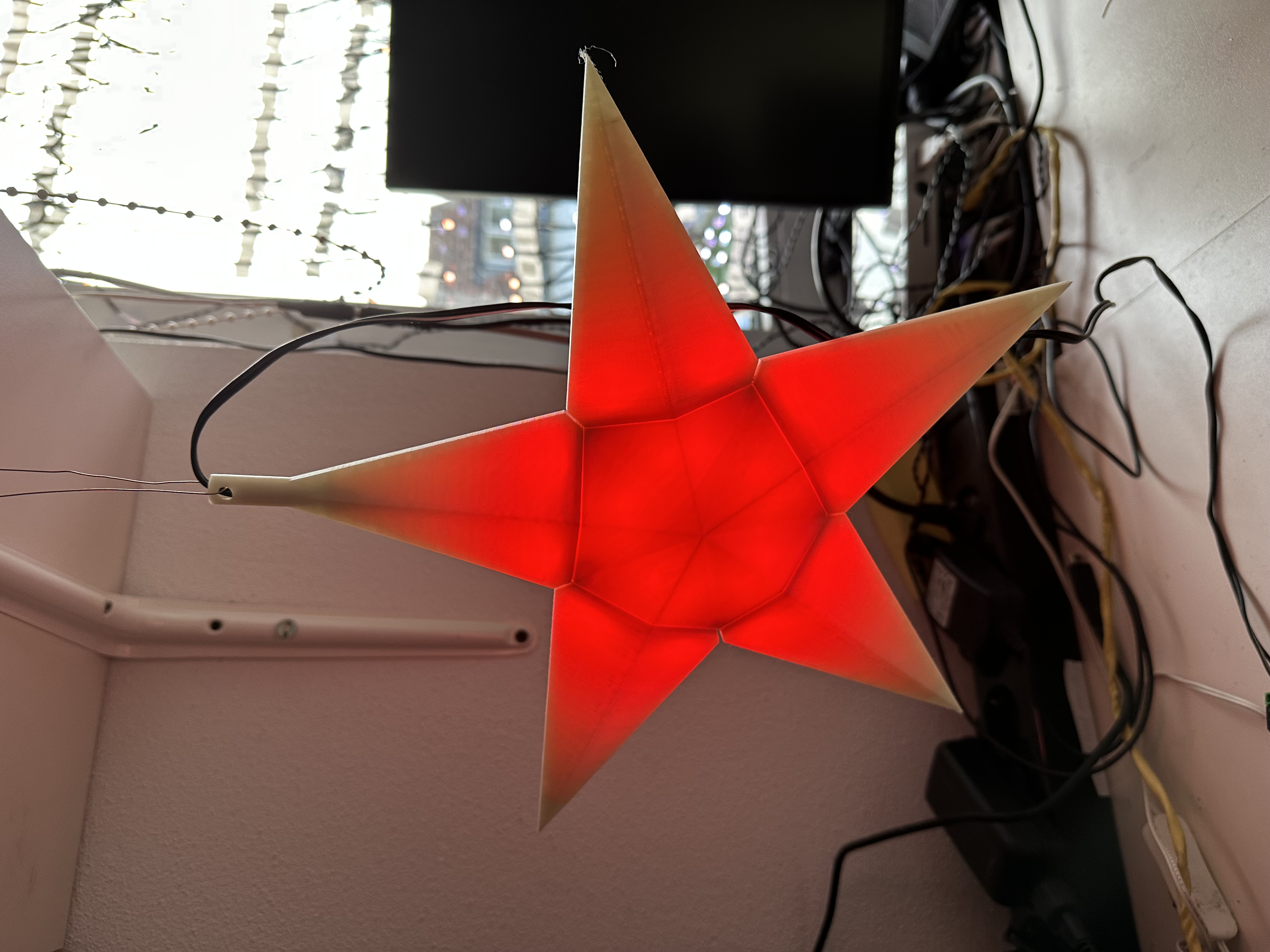X-MAS star with controllable LED's by bvbreukelen | Download free STL ...