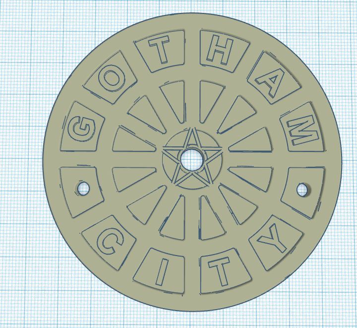 Gothman Manhole Cover Record Spinner by DylanCO | Download free STL ...