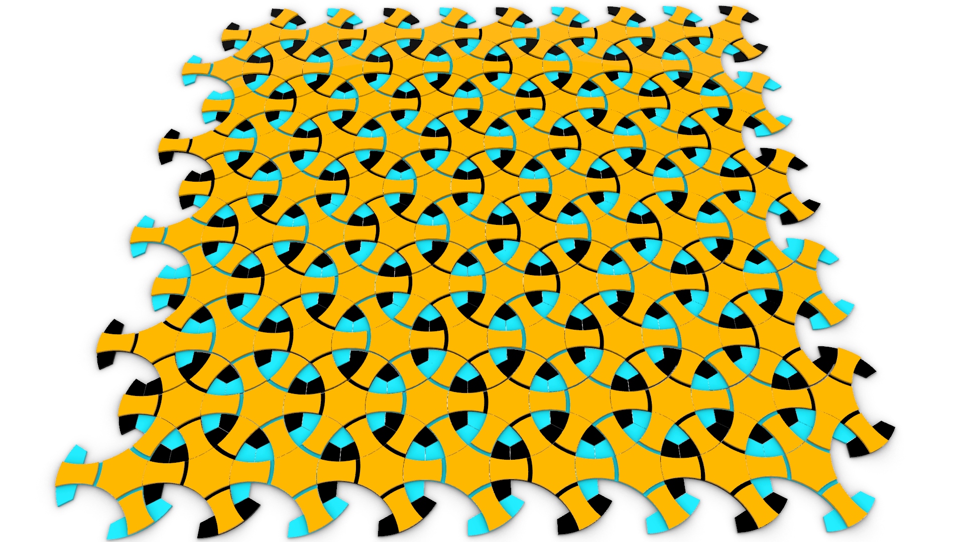 Interlocking Multicolor Tessellating Tiles by Ander | Download free STL ...