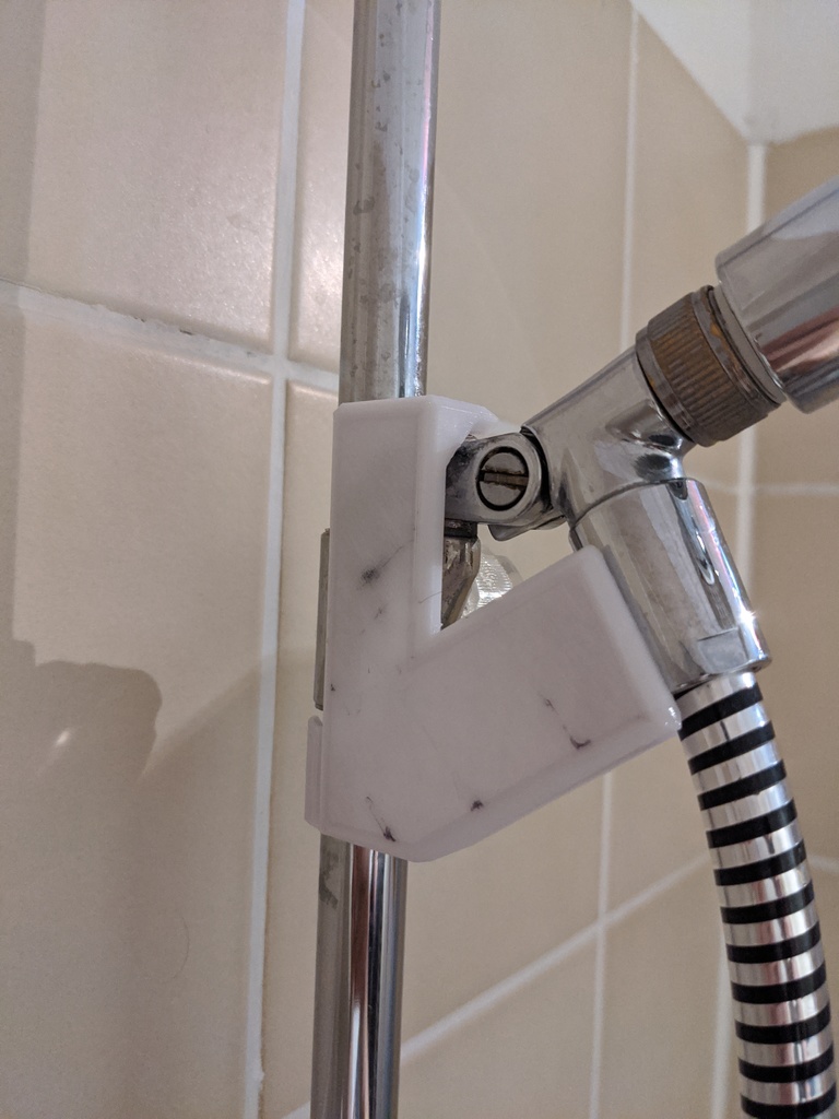 Shower Head Support by Fritz We | Download free STL model | Printables.com