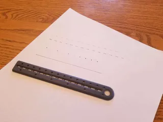 Dashed Line Ruler by BreakfastDeluxe | Download free STL model ...