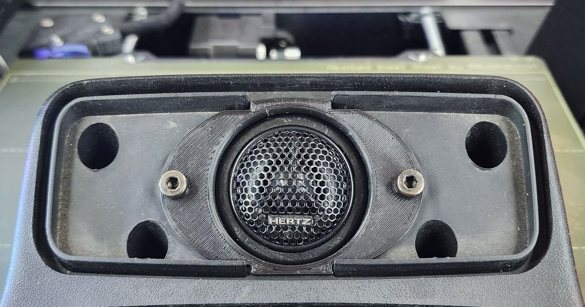 BMW E30 Premium Rear Tweeter Hertz DT 24.3 Countersunk Mount Plate by ...