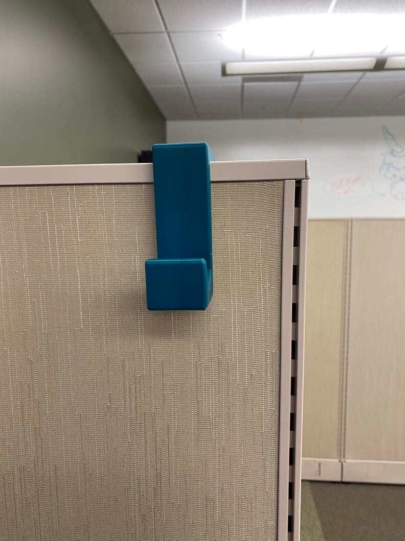 Heavy Duty Cubicle Hook By Austin Triggs Download Free Stl Model