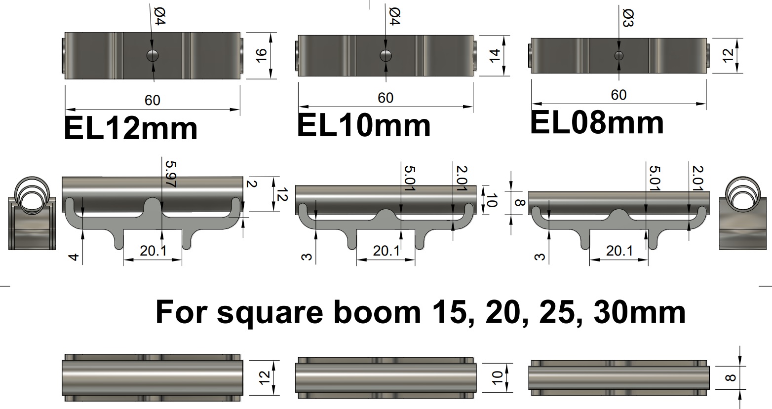 Element clamp for yagi antenna by f1nsr | Download free STL model ...