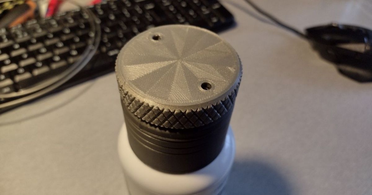 Slightly overengineered screw cap lock by Janek | Download free STL ...