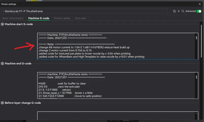 P1S Modified Start/End Gcode by StudioNirin MakerWorld: Download Free ...