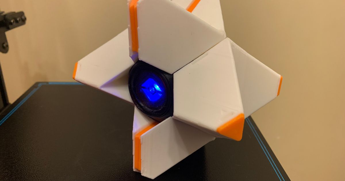 Remixed files for LARGE Destiny Ghost with 8-sided tea light by Doug ...