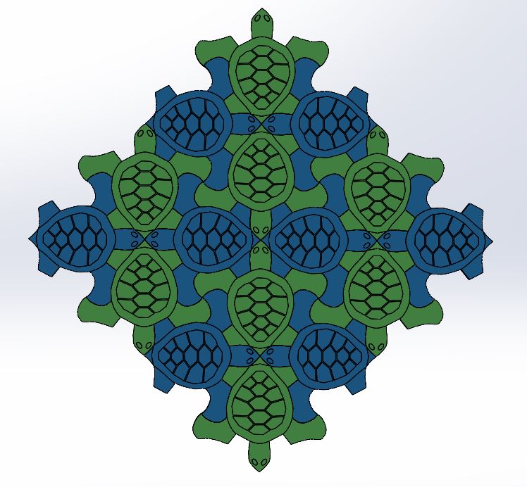 Tessellating turtle by punisher_1211 | Download free STL model ...