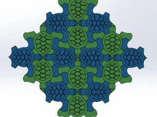 Tessellating turtle by punisher_1211 | Download free STL model ...