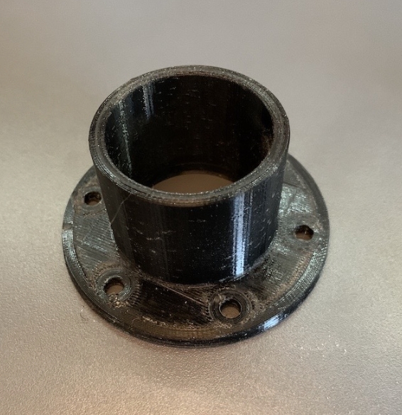 50 mm hose/pipe adaptor with flange by BigDee | Download free STL model ...